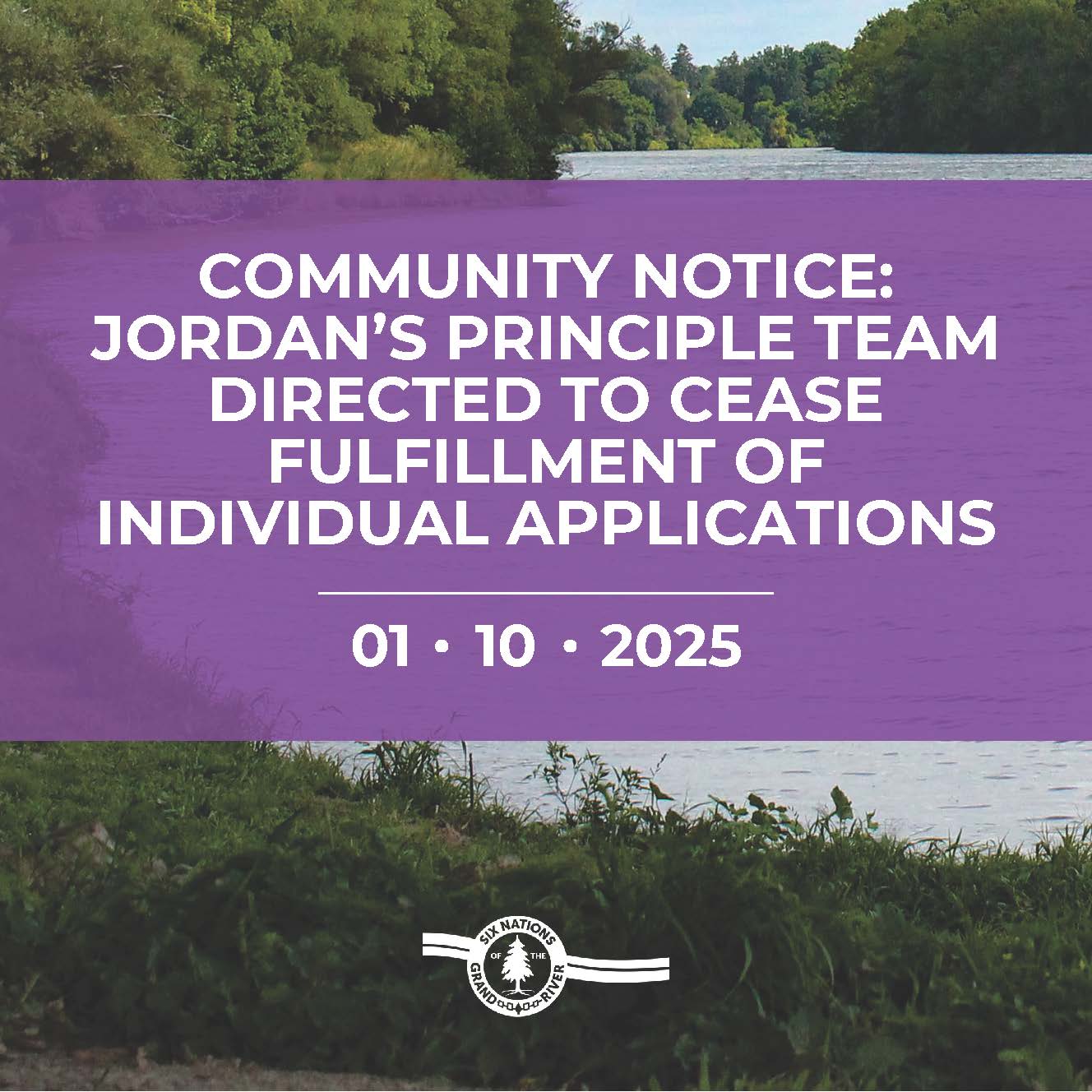 COMMUNITY NOTICE: JORDAN’S PRINCIPLE TEAM DIRECTED TO CEASE FULFILLMENT ...